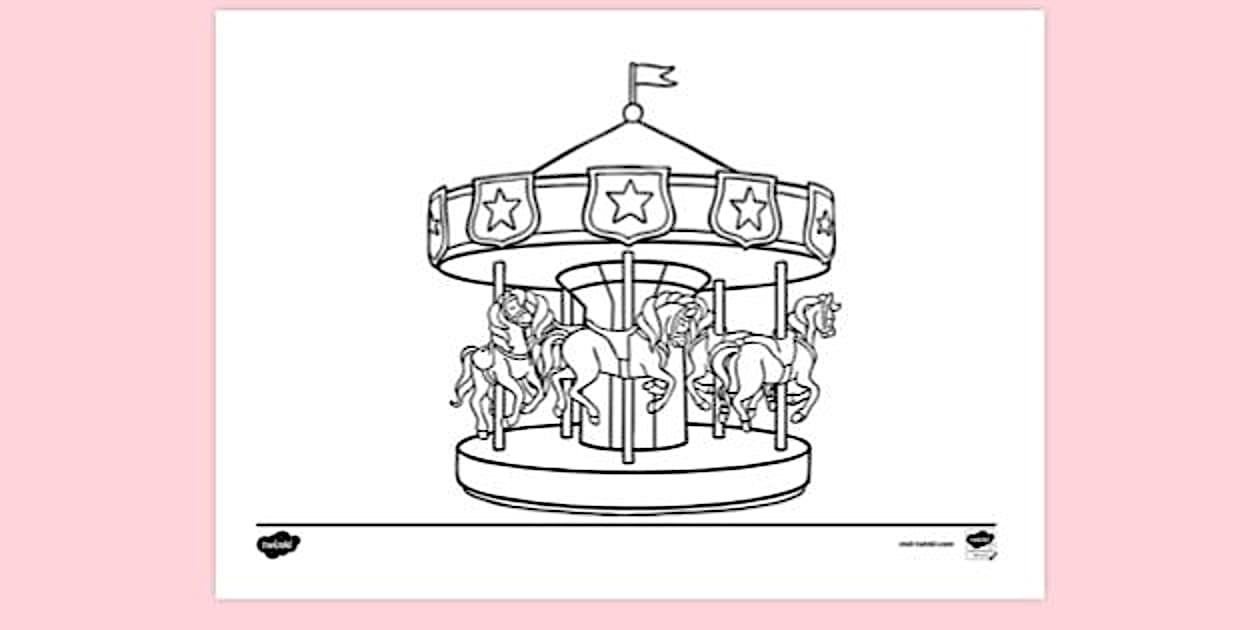 Carousel Colouring | Colouring Sheets (teacher made)