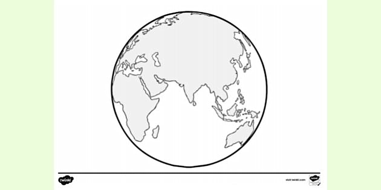 The World Colouring Sheet | Colouring Sheets (teacher made)