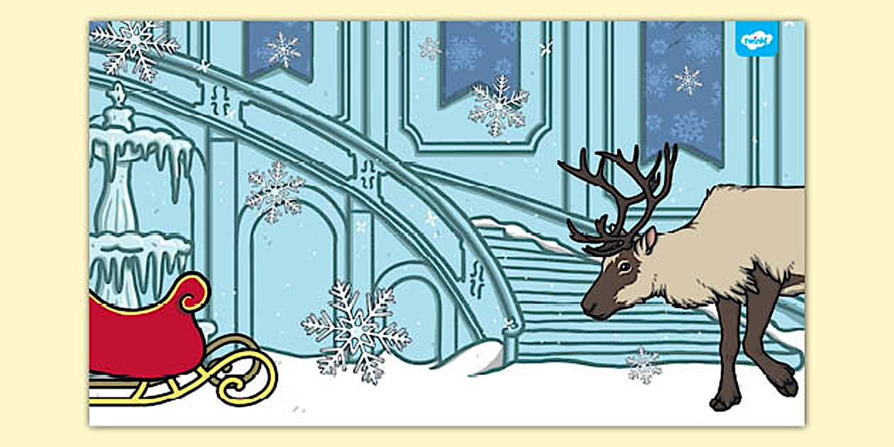 Frozen Palace Theme - Virtual Teaching Background - Twinkl