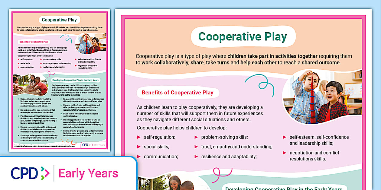 Cooperative Play (Poster) | Early Years CPD | Twinkl