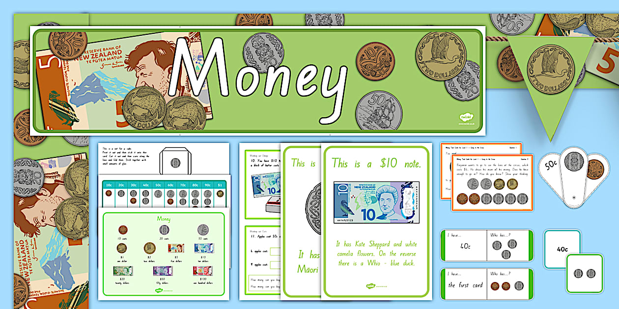 New Zealand Money Printable Activities - Years 0-2 - Twinkl