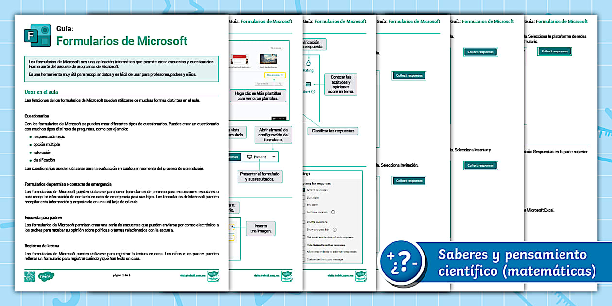 Formularios de Microsoft - guía - Twinkl