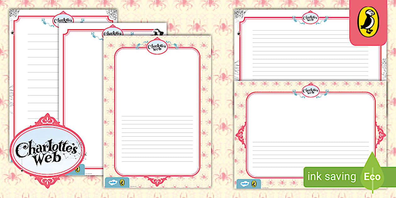FREE! - Charlotte's Web: Page Borders (teacher made)