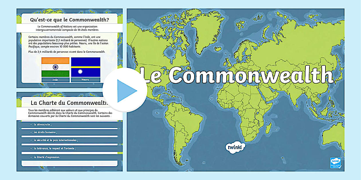 Powerpoint sur le Commonwealth (teacher made) - Twinkl