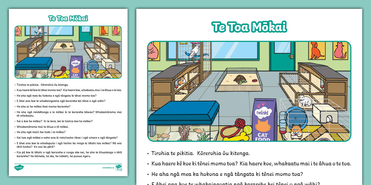 Te Toa Mōkai - Te Reo ā-waha (teacher made) - Twinkl