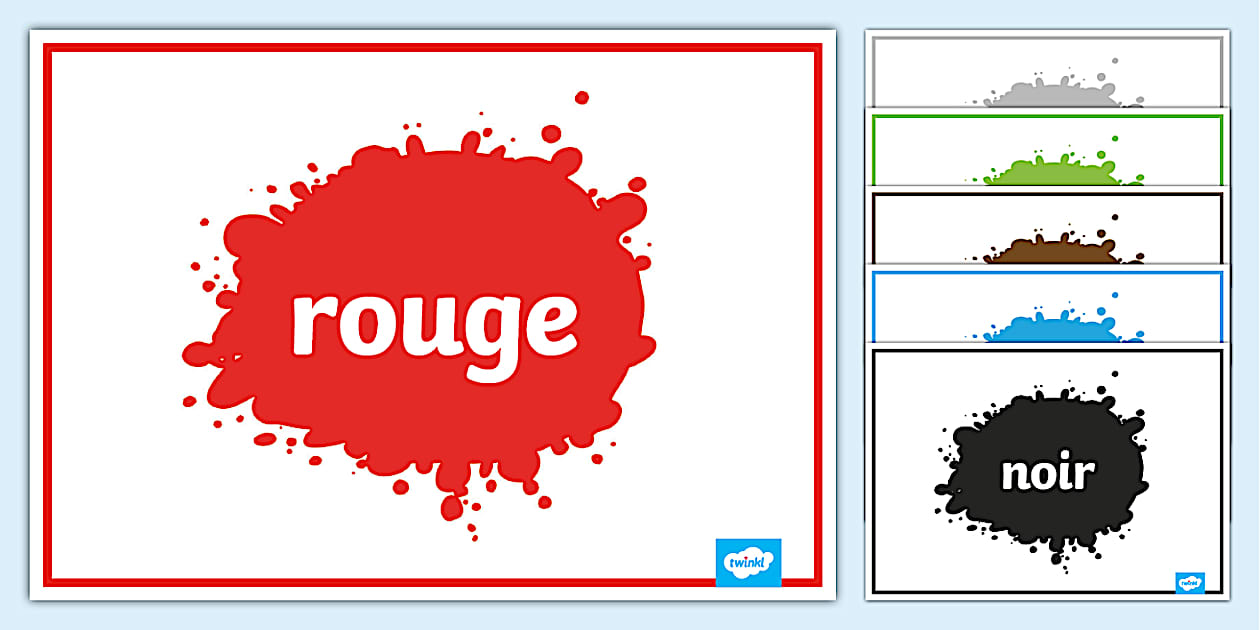 Colours in French Posters (teacher made) - Twinkl