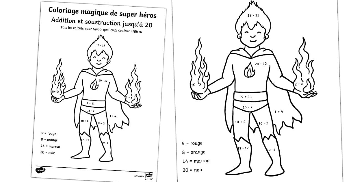 Coloriage magique soustraction CP | Cycle 1 (teacher made)