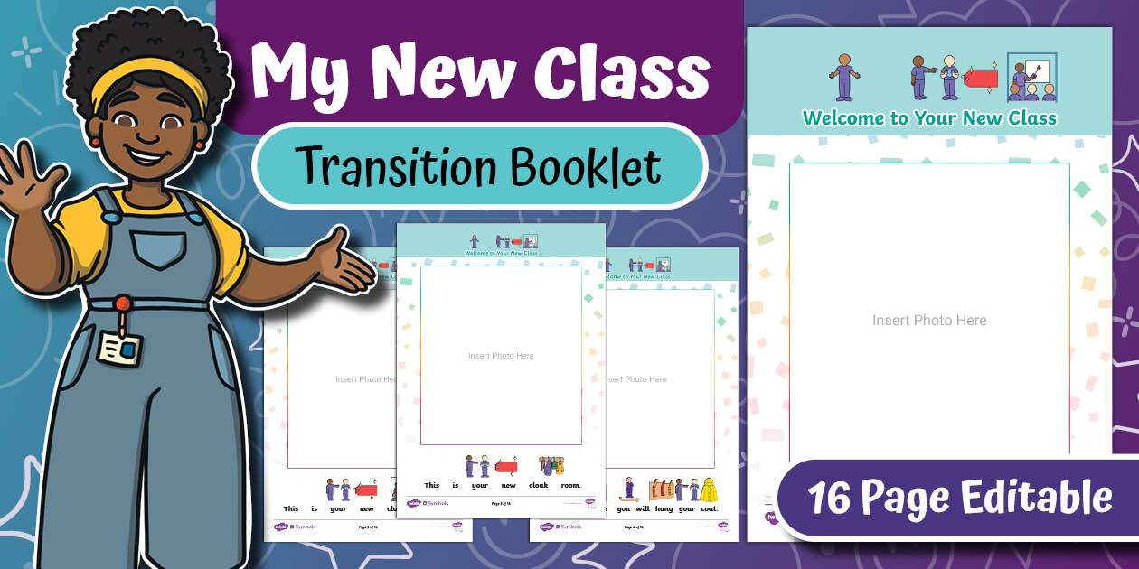 Twinkl Symbols: My New Class Transition Booklet