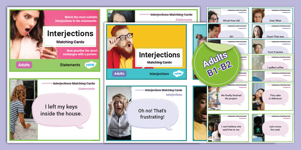 Interjections (teacher made) - Twinkl