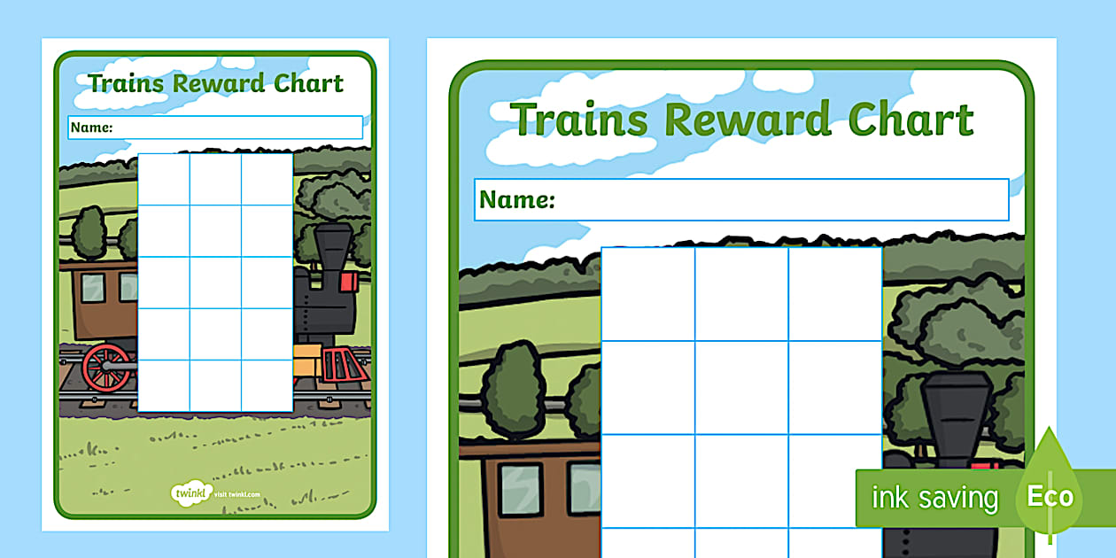 Train Reward Chart | Twinkl Learning Resources - Twinkl
