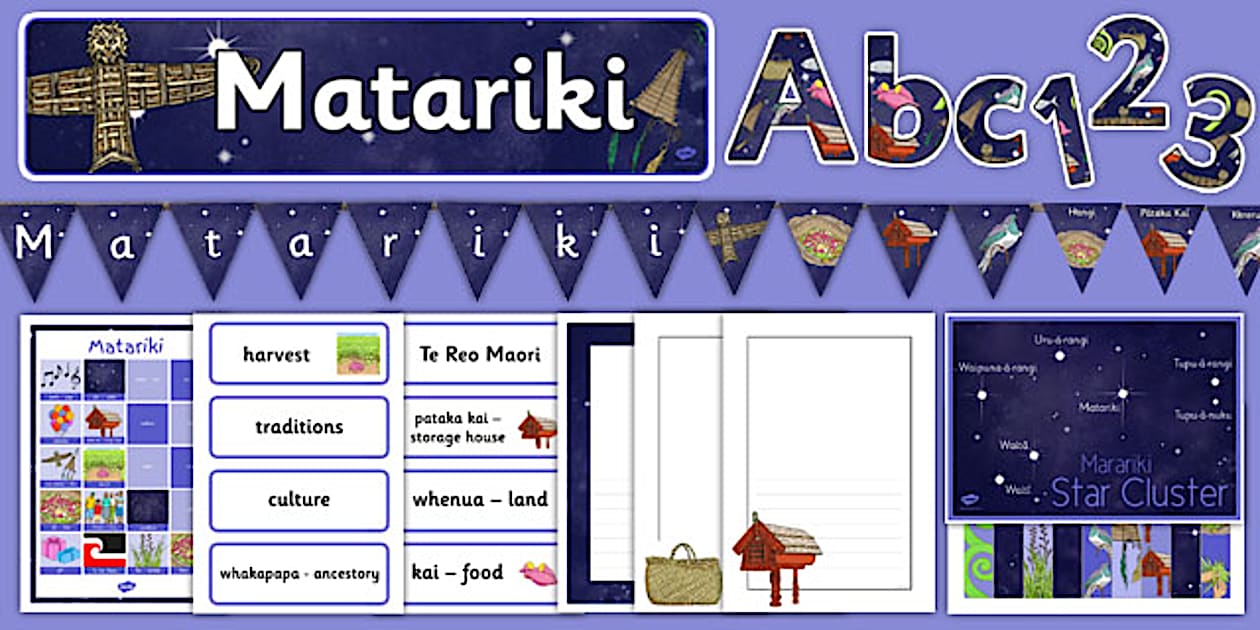 Matariki Decorations Display Pack - Twinkl