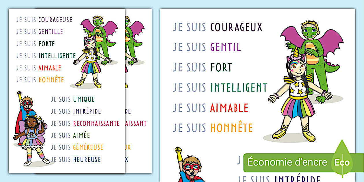 Affiches d'affirmations positives (Teacher-Made) - Twinkl