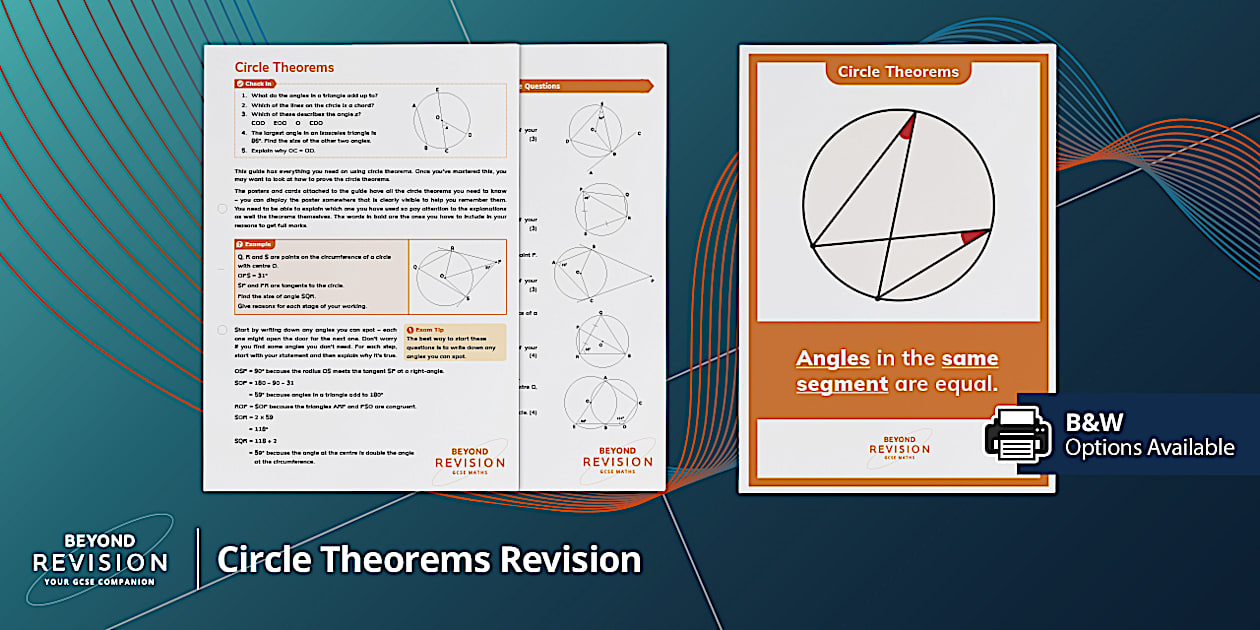 👉 Circle Theorems Revision (teacher made) - Twinkl