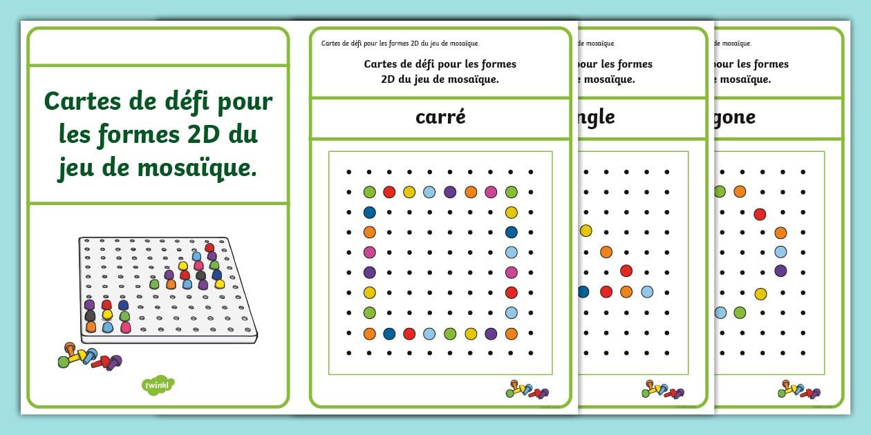 Singapour mathématiques : Concrète. Formes 2D jeu mosaïque