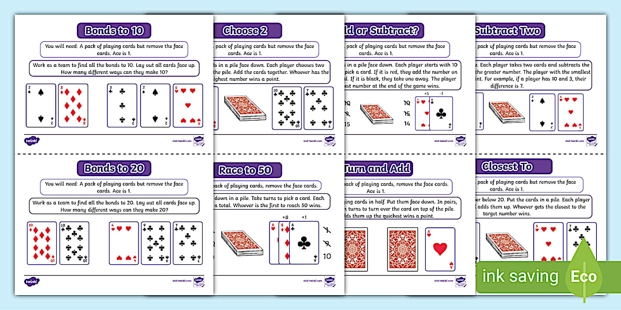 👉 KS1 Maths Card Games (teacher made) - Twinkl