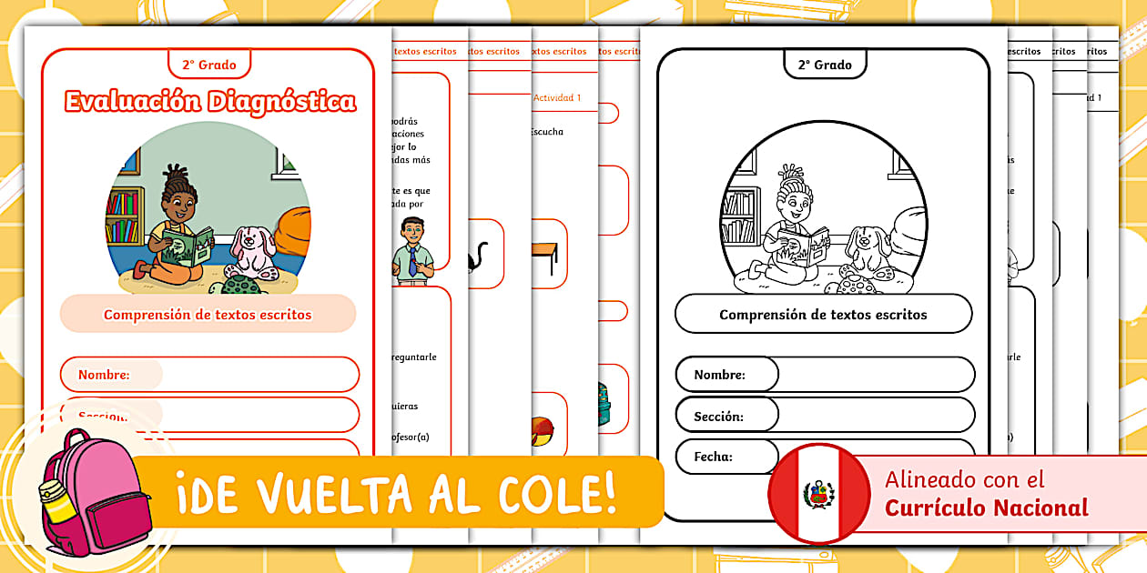 Evaluación diagnóstica de lectura para segundo grado