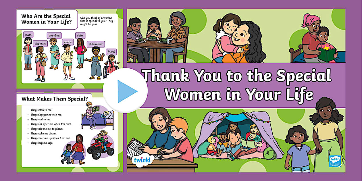 Thank You to the Special Women in Your Life PowerPoint