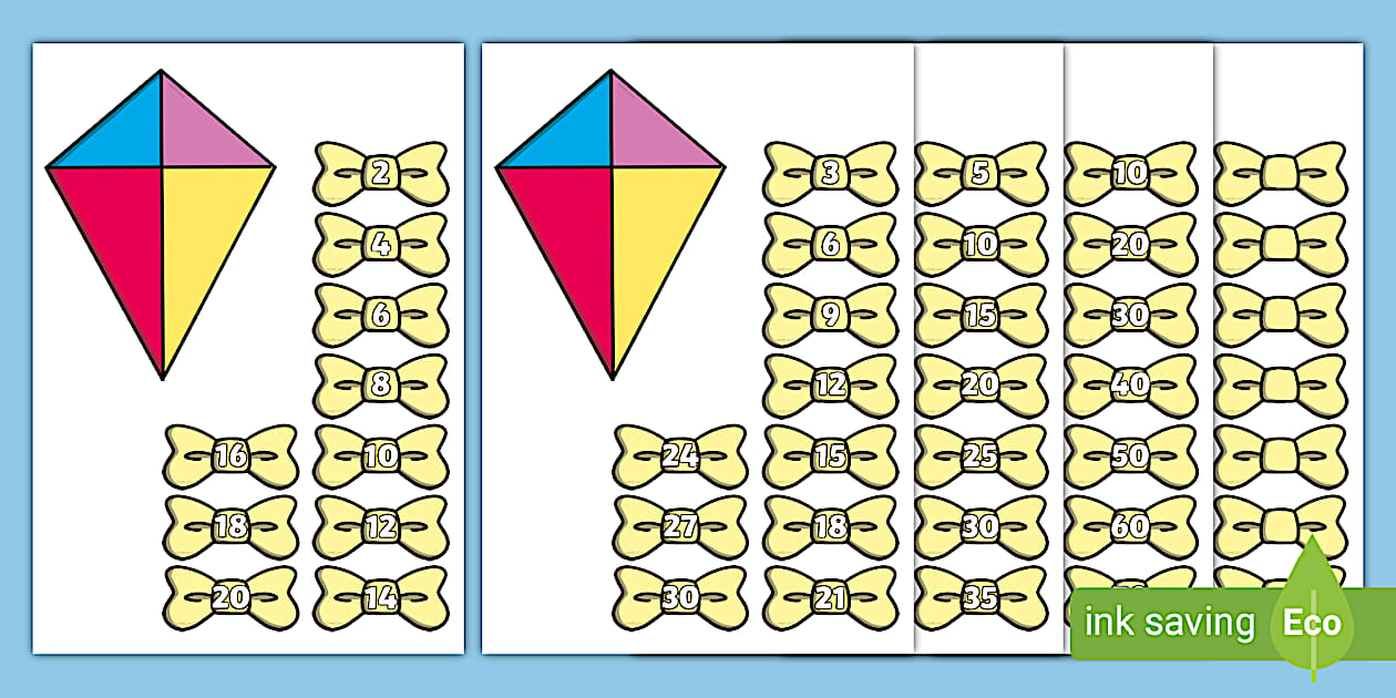 Skip Counting Kites Activity Display - Year 1 (teacher made)