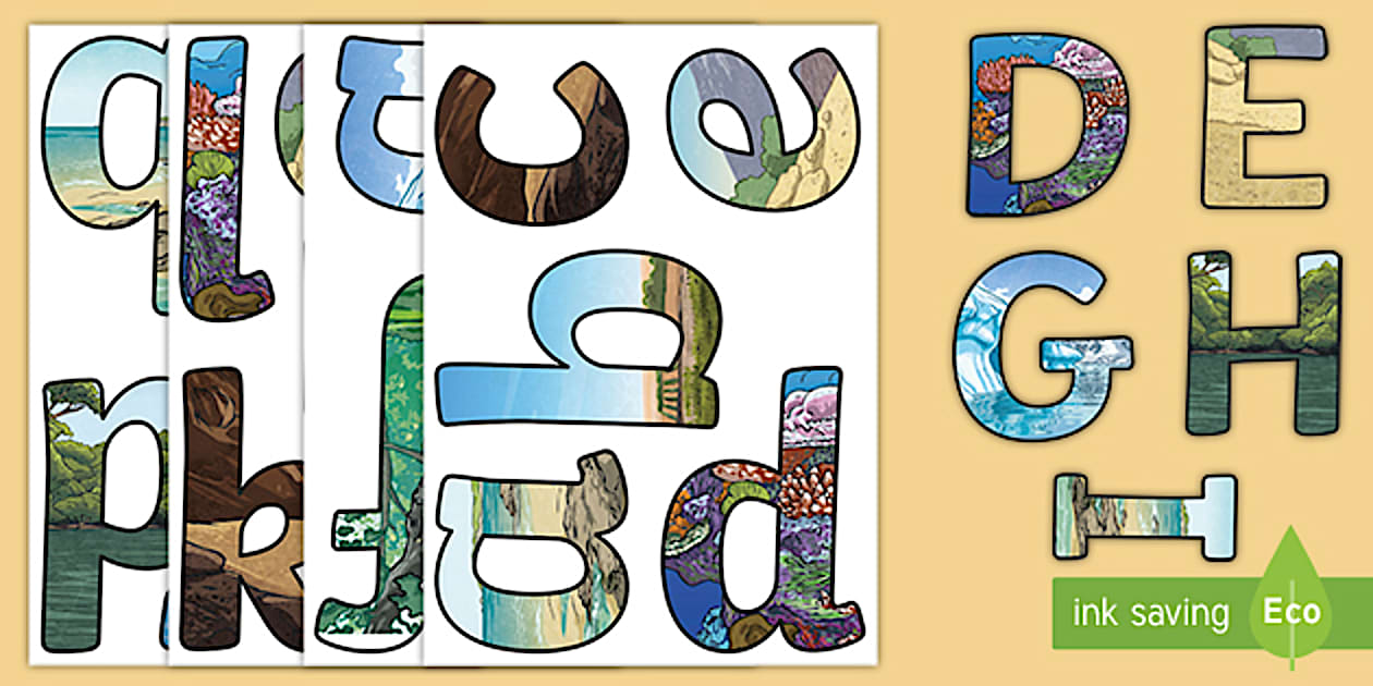 Habitat Display Lettering (teacher made) - Twinkl