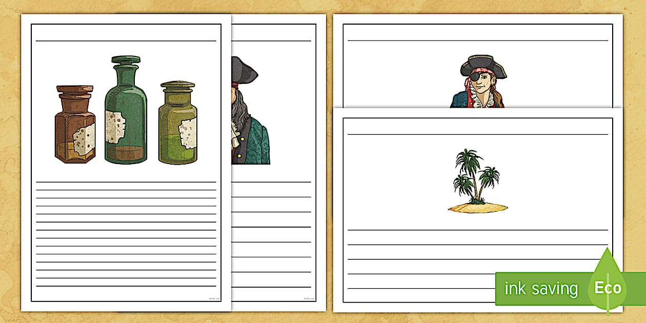 KS2 Pirate Writing Frames (teacher made) - Twinkl