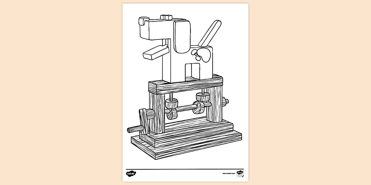 Mechanical System Colouring Sheet | Colouring Sheets