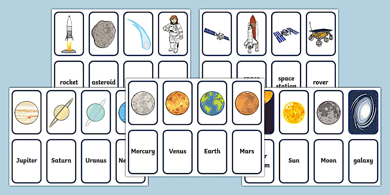 Space Matching Flashcards – Twinkl - KS1 (teacher made)