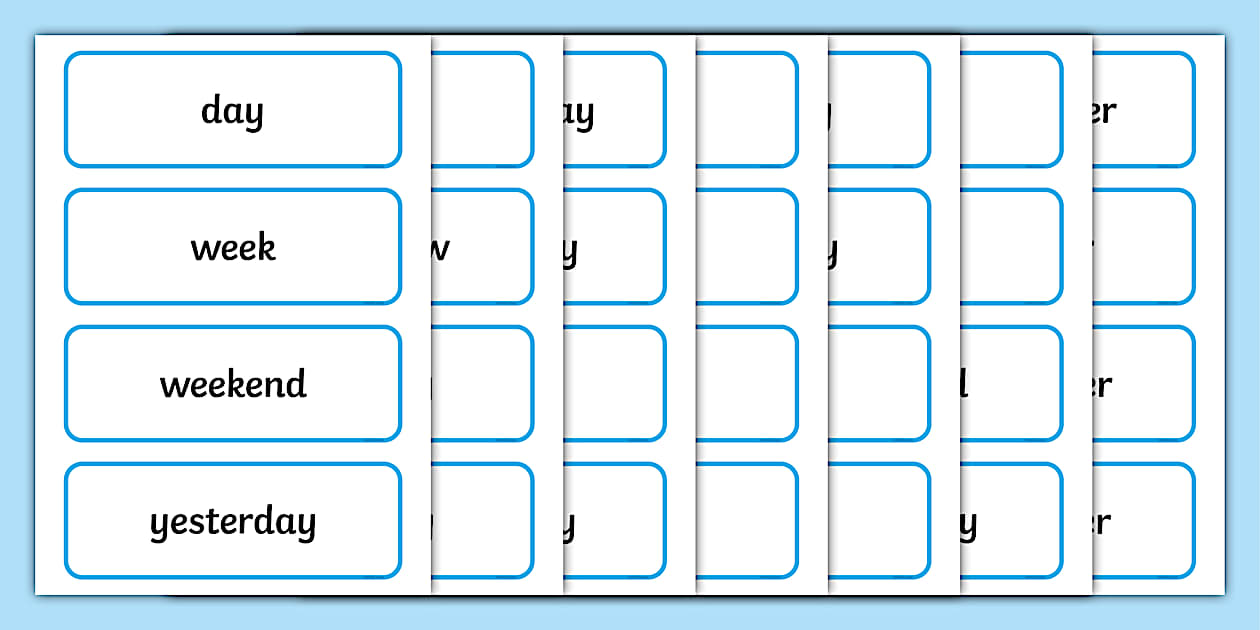 👉 Y1 Time Vocabulary Cards (teacher made) - Twinkl