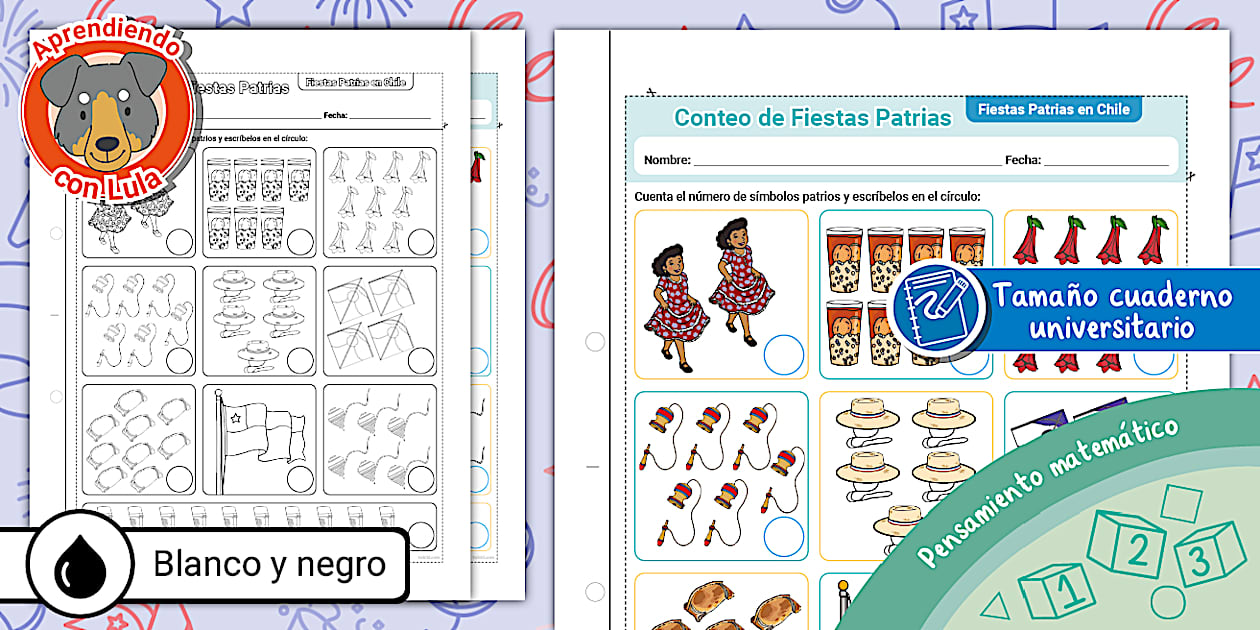 Contar Números Hasta 10 | Matemática | Lula | Kínder | 1-10