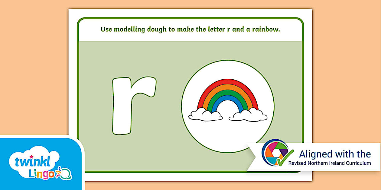 ‘r’ Dough Mat (Hecho por educadores) - Twinkl