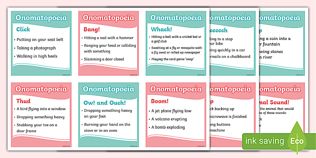 Onomatopoeia Game | Primary Language Teaching Resources
