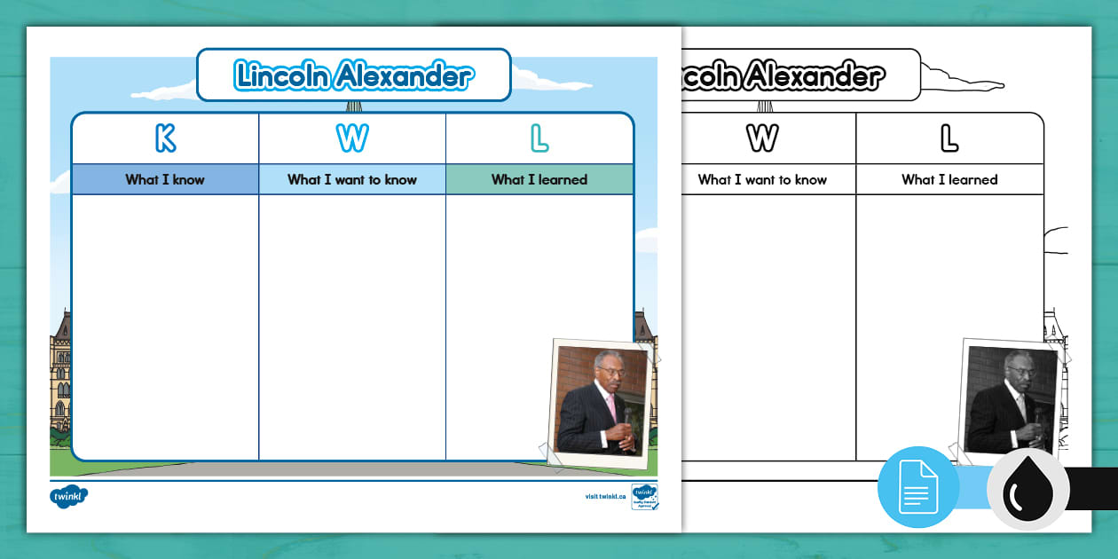 Lincoln Alexander Primary KWL Chart (Teacher-Made) - Twinkl