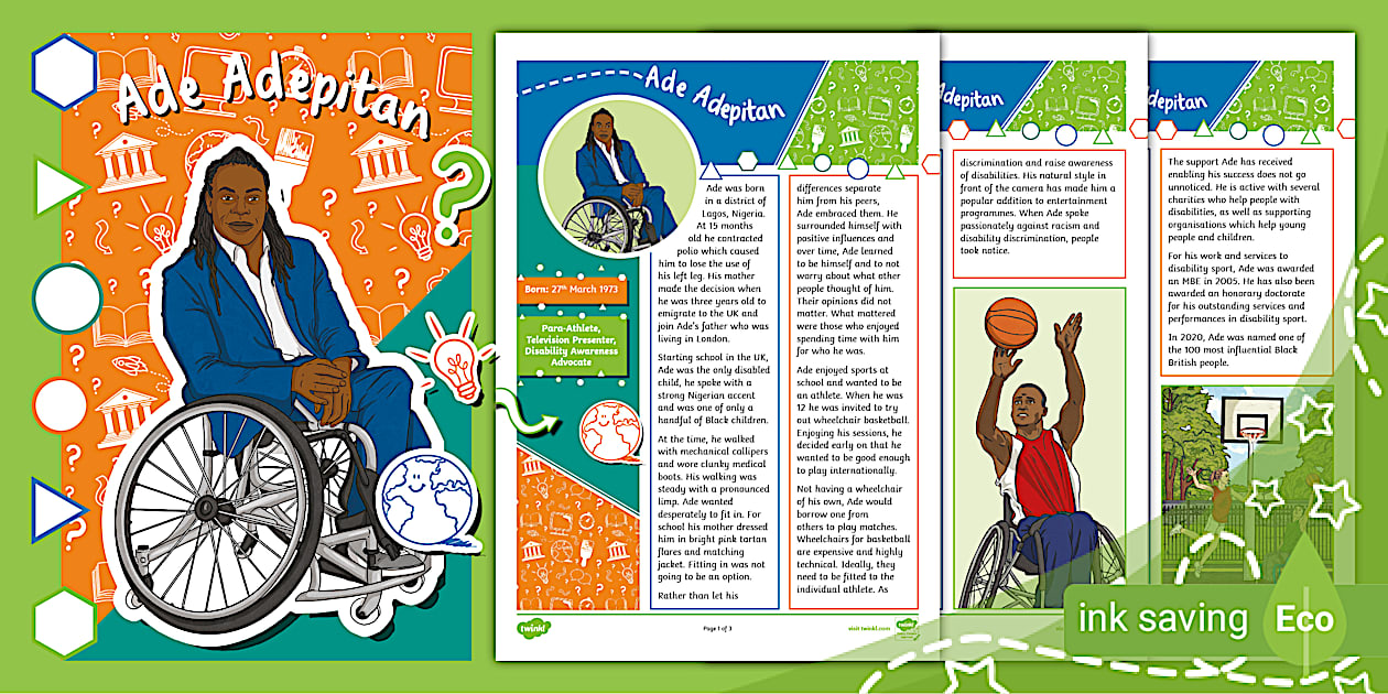 Significant People: Ade Adepitan (teacher made) - Twinkl