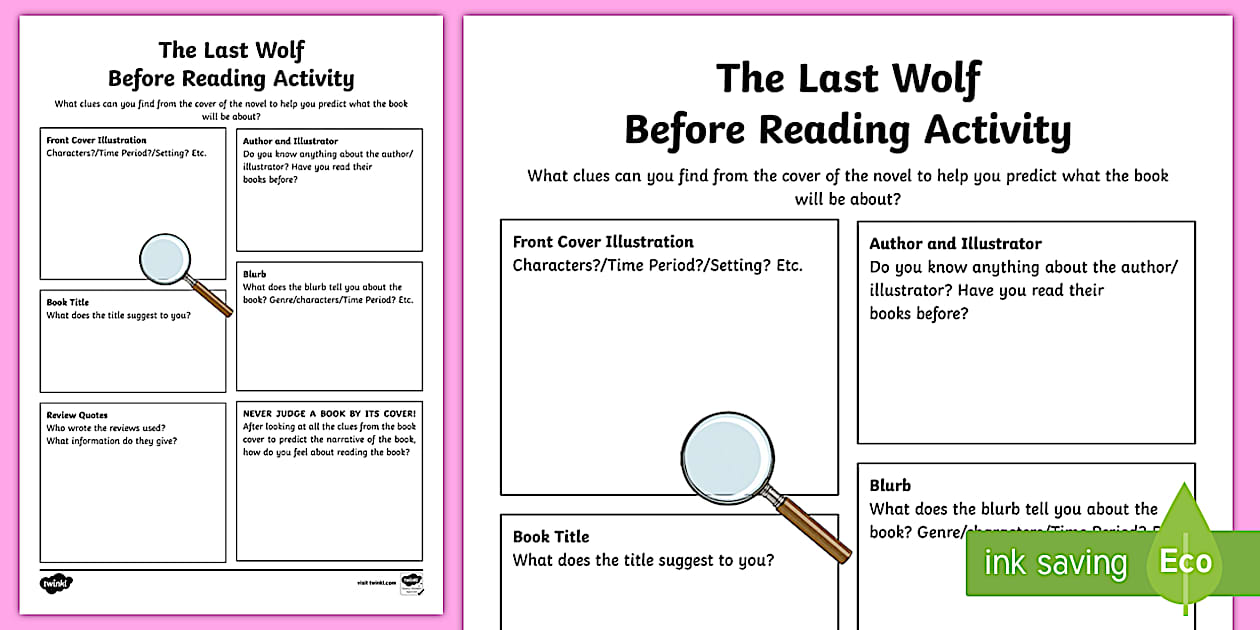 Before Reading Activity (professor feito) - Twinkl