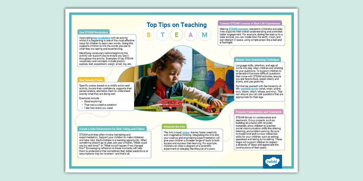 Top Tips on Teaching STEAM (teacher made) - Twinkl
