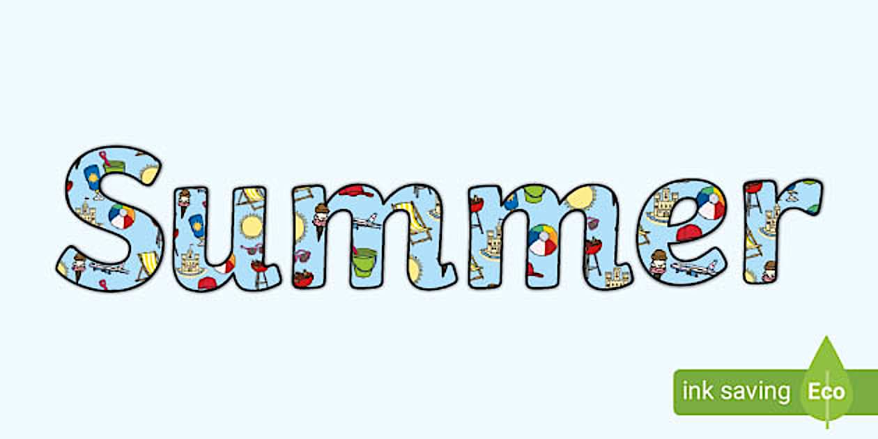 👉 Summer Display Lettering (teacher made) - Twinkl