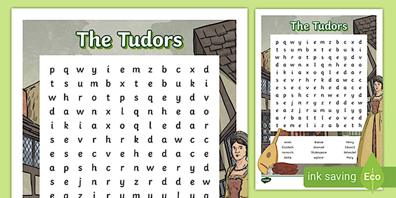 Tudor Word Search - KS2 - History Resource - Twinkl
