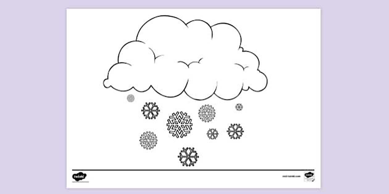 Cloud Colouring Sheet | Colouring Pages (Teacher-Made)
