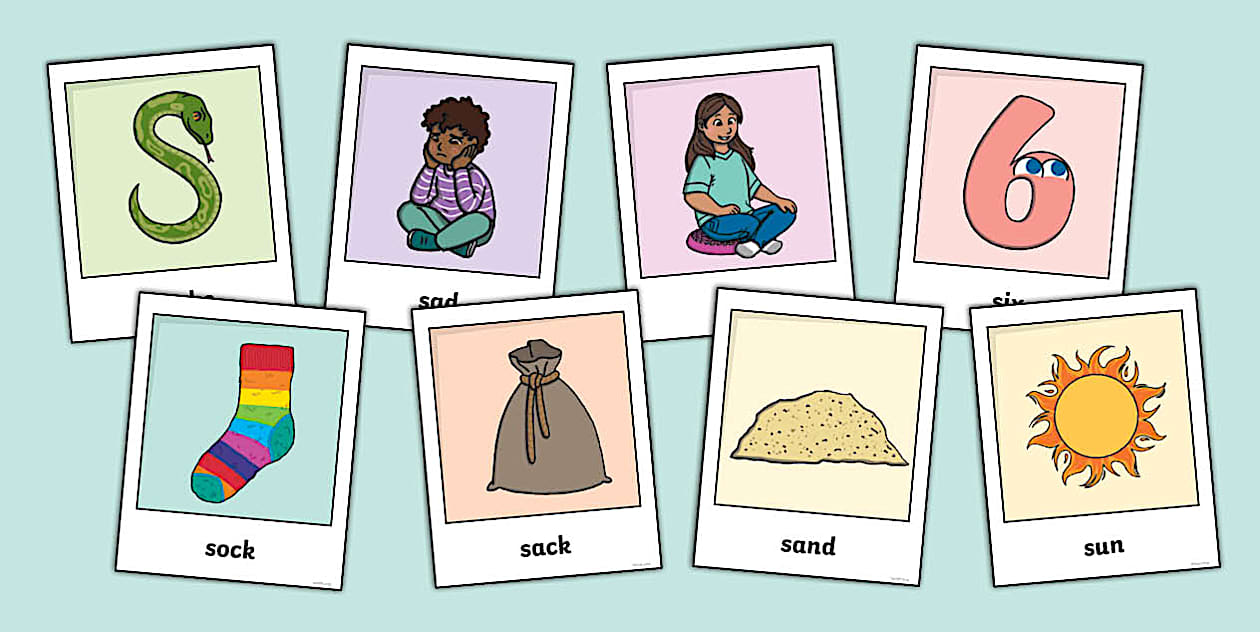 * NEW * The 's' Sound Instant Photo Style Display Images