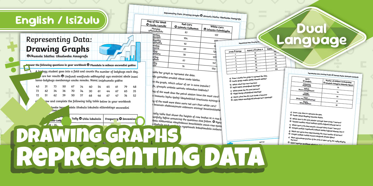 Representing Data: Drawing Graphs - Activity Sheet
