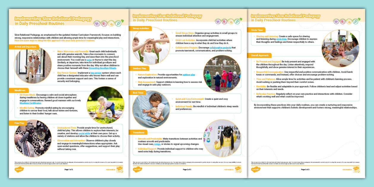 How to Implement Slow Relational Pedagogy in Daily Preschool Routines