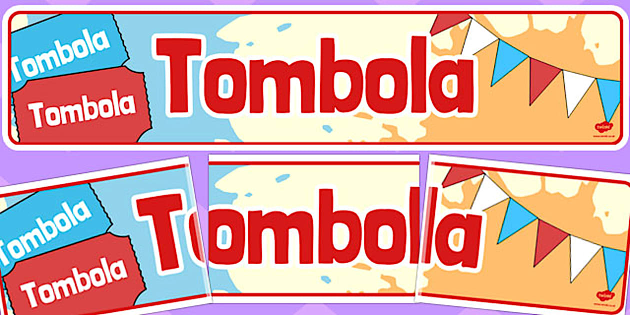 Tombola Banner (teacher made) - Twinkl