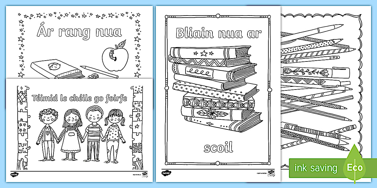 Bileoga Aireachais: Ar Ais ar Scoil (teacher made) - Twinkl