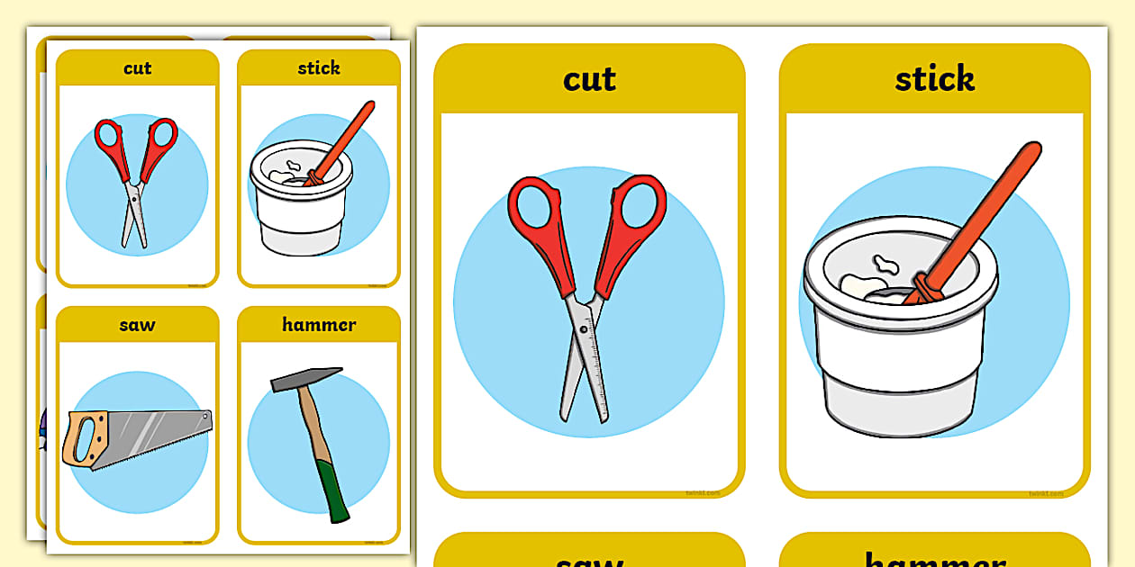 Construction Word Flashcards (teacher made) - Twinkl
