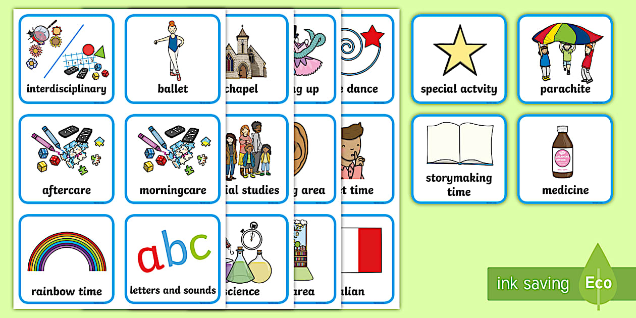 Editable Additional Visual Timetable Cards - Twinkl