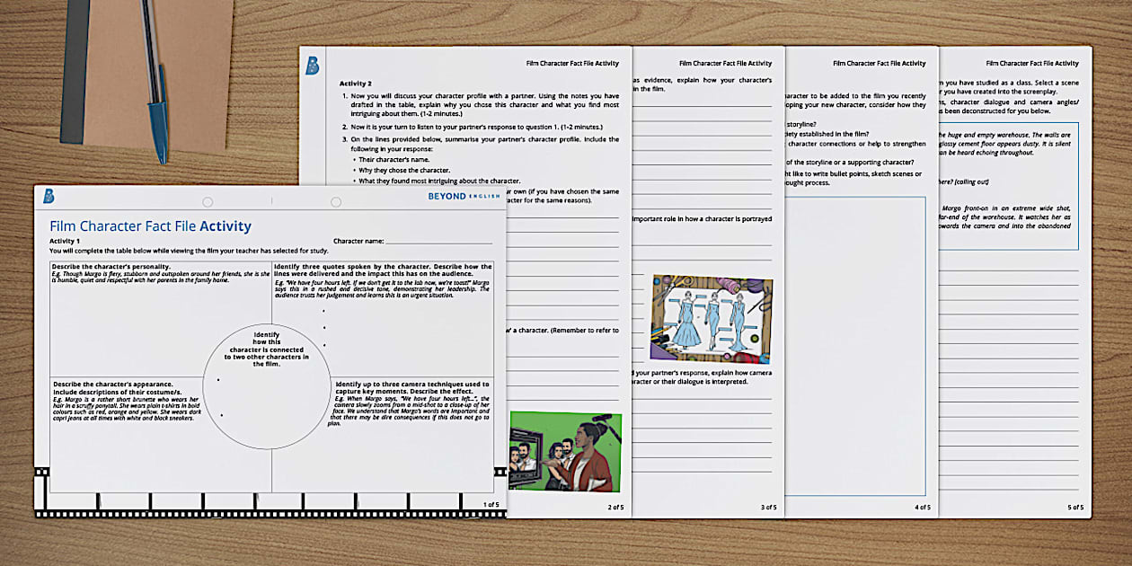 Film Character Fact File Activity (teacher made) - Twinkl