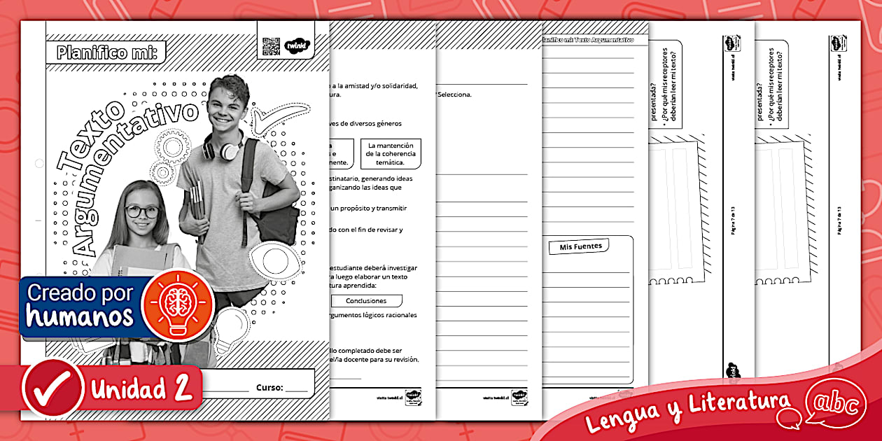 Cuadernillo | Proceso de Escritura |Textos Argumentativos|7°