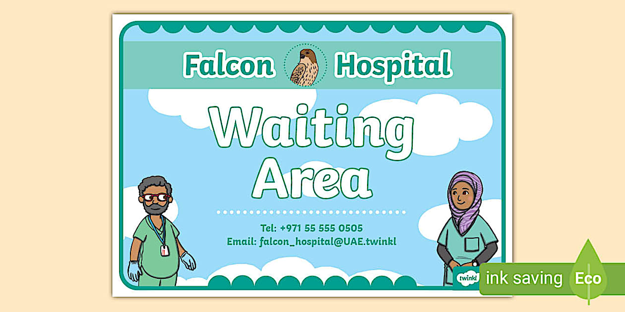 Falcon Hospital Role Play Waiting Area - Twinkl