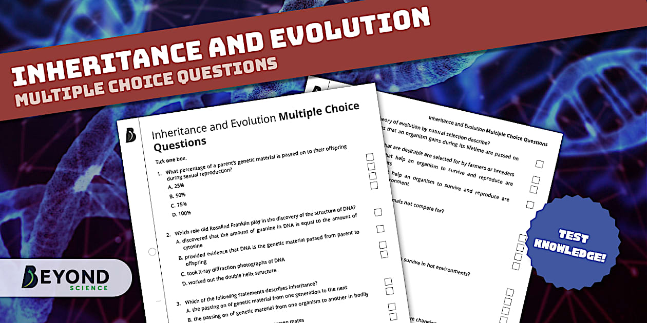 Inheritance and Evolution Multiple Choice Questions
