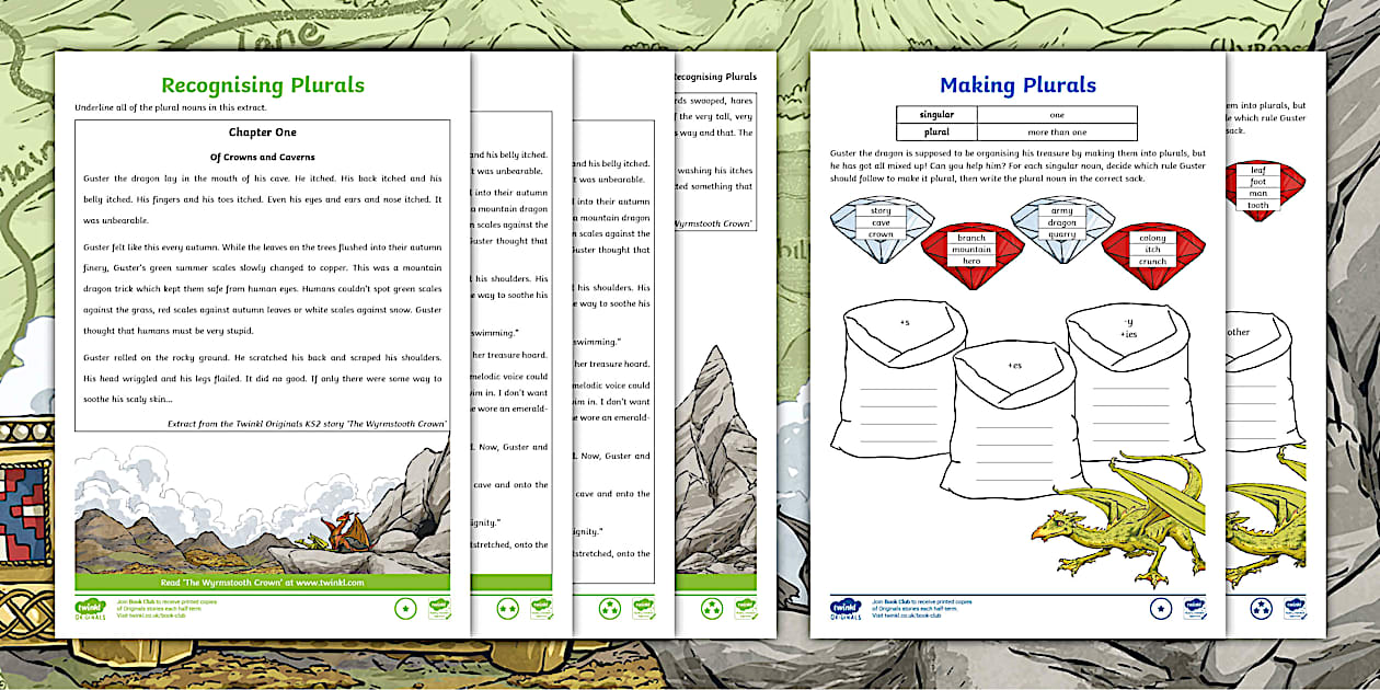 The Wyrmstooth Crown Plural Nouns Differentiated Activity Pack