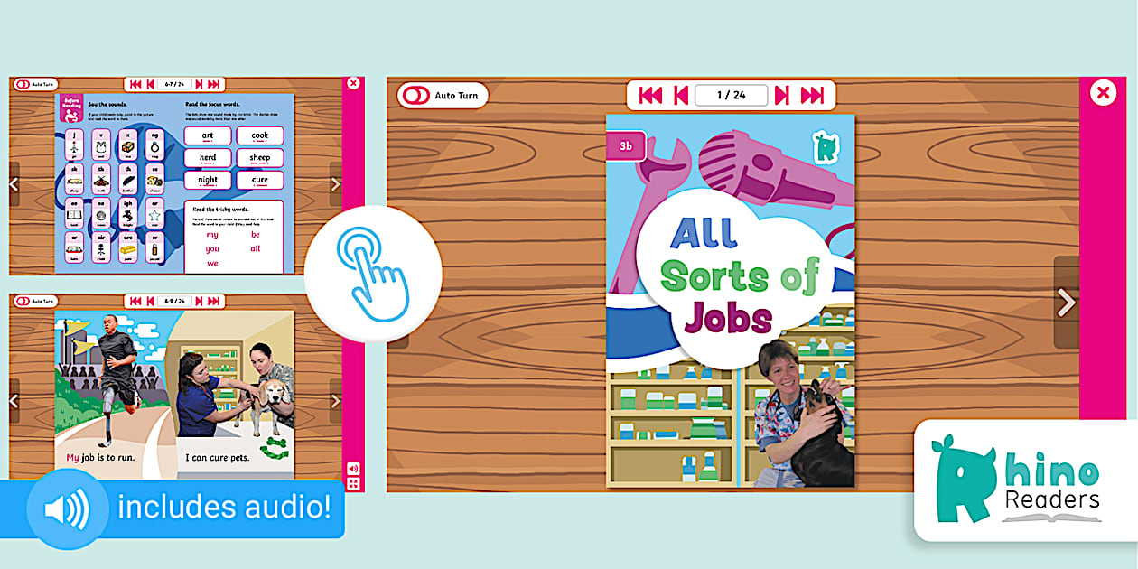 Level 3b Reading Scheme - Phonics Book About Occupations